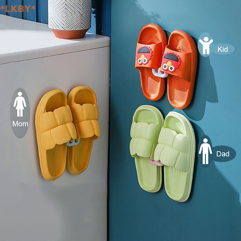 Luckybabys> Slippers Rack No Punching Bathroom Simple Slipper Hook ...