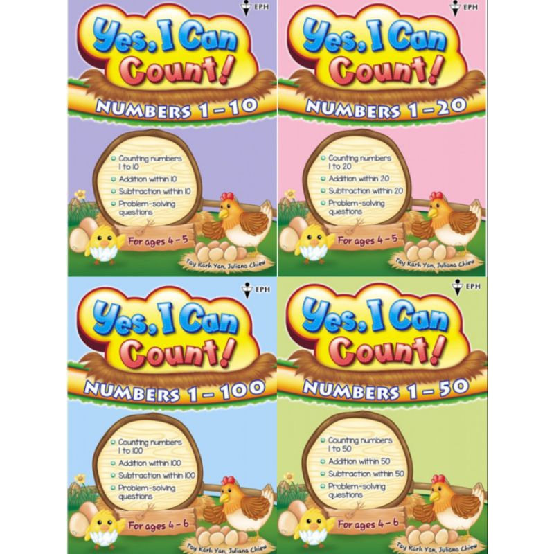 Eph Yes I can count numbers Mathematics workbook 幼儿园 数学 练习 matematik ...