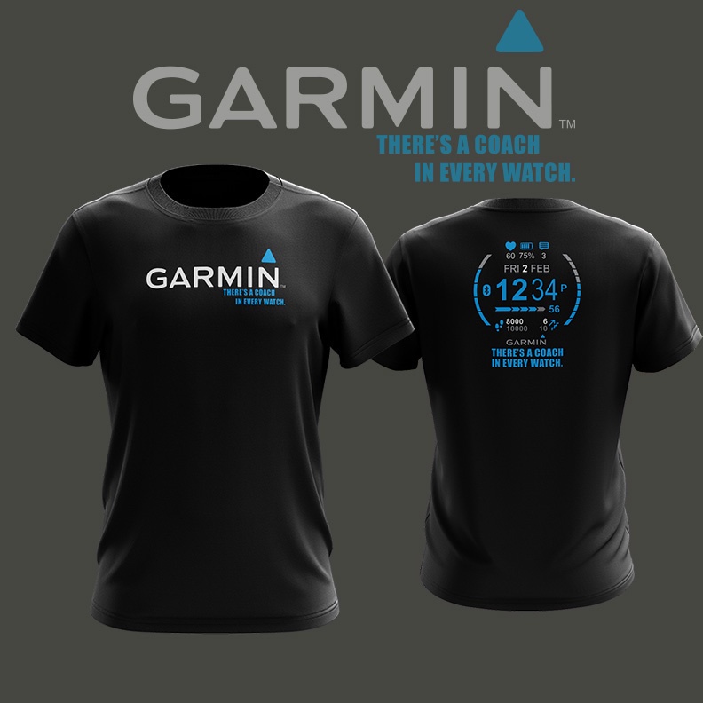 GARMIN FACEWATCH t shirt Baju Garmin microfiber sesuai untuk aktiviti ...