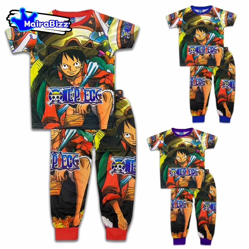 ONE PIECE Full Print Kids Sleepwear Microfiber Pajamas - Random Color ...