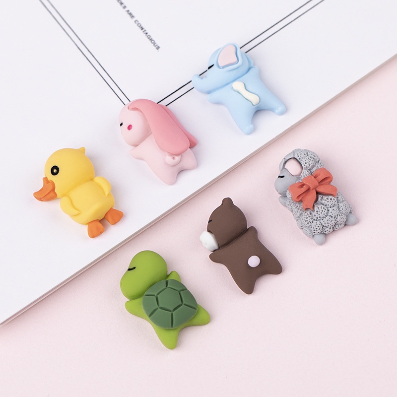 Cute Animal Sticker 3D Charms Cartoon Mobile Phone Stickers DIY Cup ...
