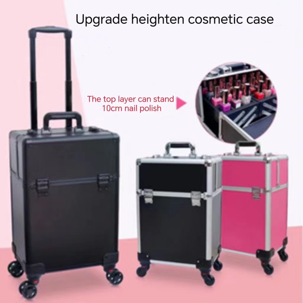 High Quality-Trolley Cosmetic Case, Manicure Box, Storage Beauty Box ...