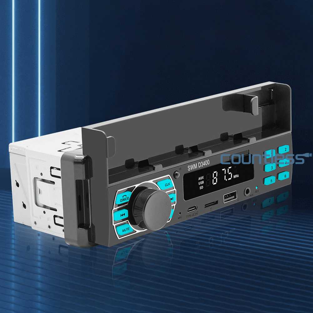 APP Remote Multimedia Player Bluetooth-compatible Car Radio Type C ...