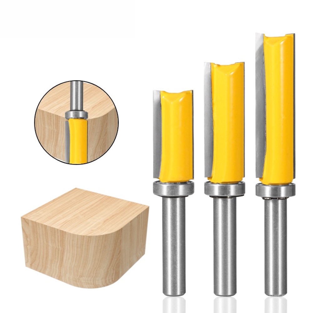 1 piece 8mm Shank Template Trim Hinge Mortising Router Bit Straight end ...
