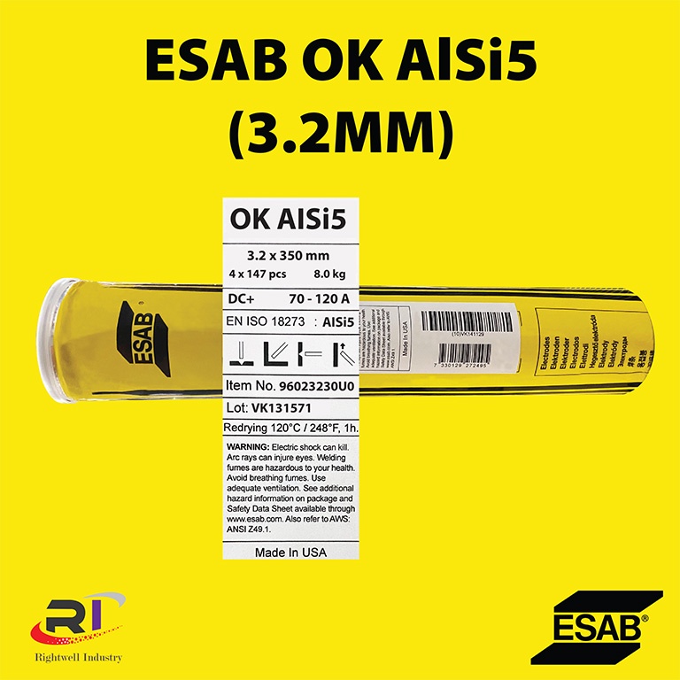 ESAB OK AlSi5 Aluminum Welding Electrode - 2kg | Shopee Malaysia