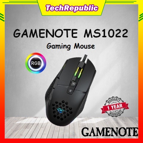 GAMENOTE MS1022 3200DPI RGB Backlit Programmable Gaming Mouse | Shopee Malaysia