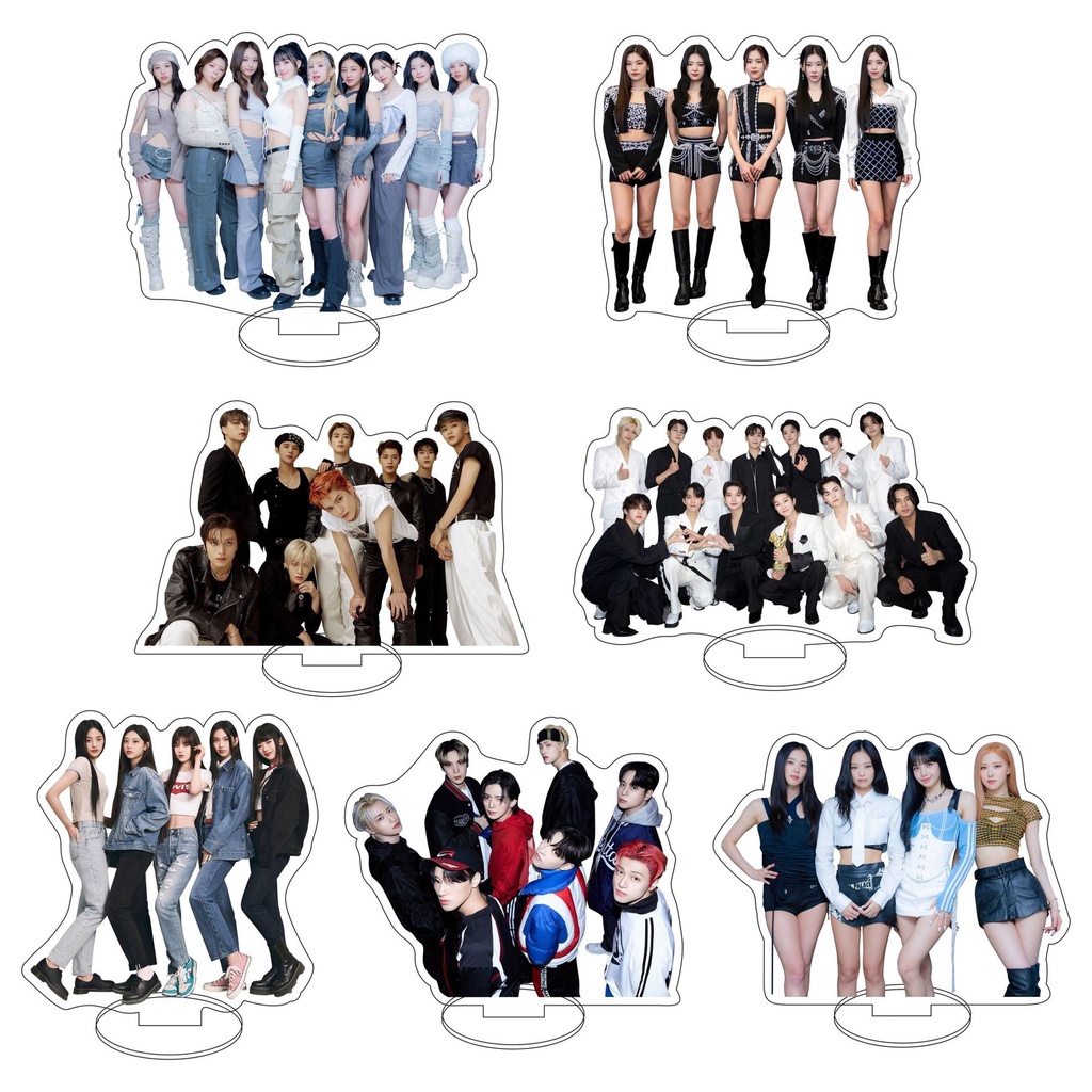 1pc SEVENTEEN BLACK-PINK BT-S Acrylic Stop Sign Straykids ITZY ATEEZ ...