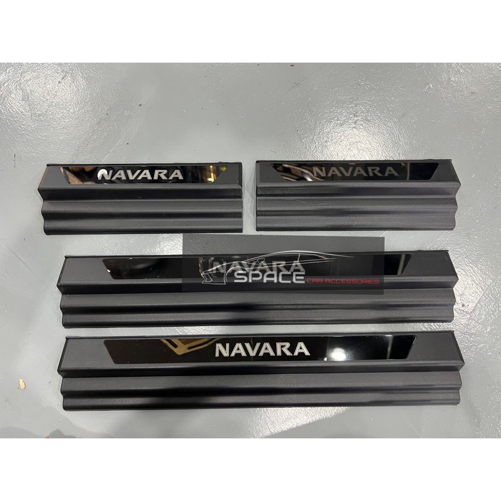 Nissan NAVARA 2015-2022/NP-300 D23 Black Chrome Stainless Steel Blue ...