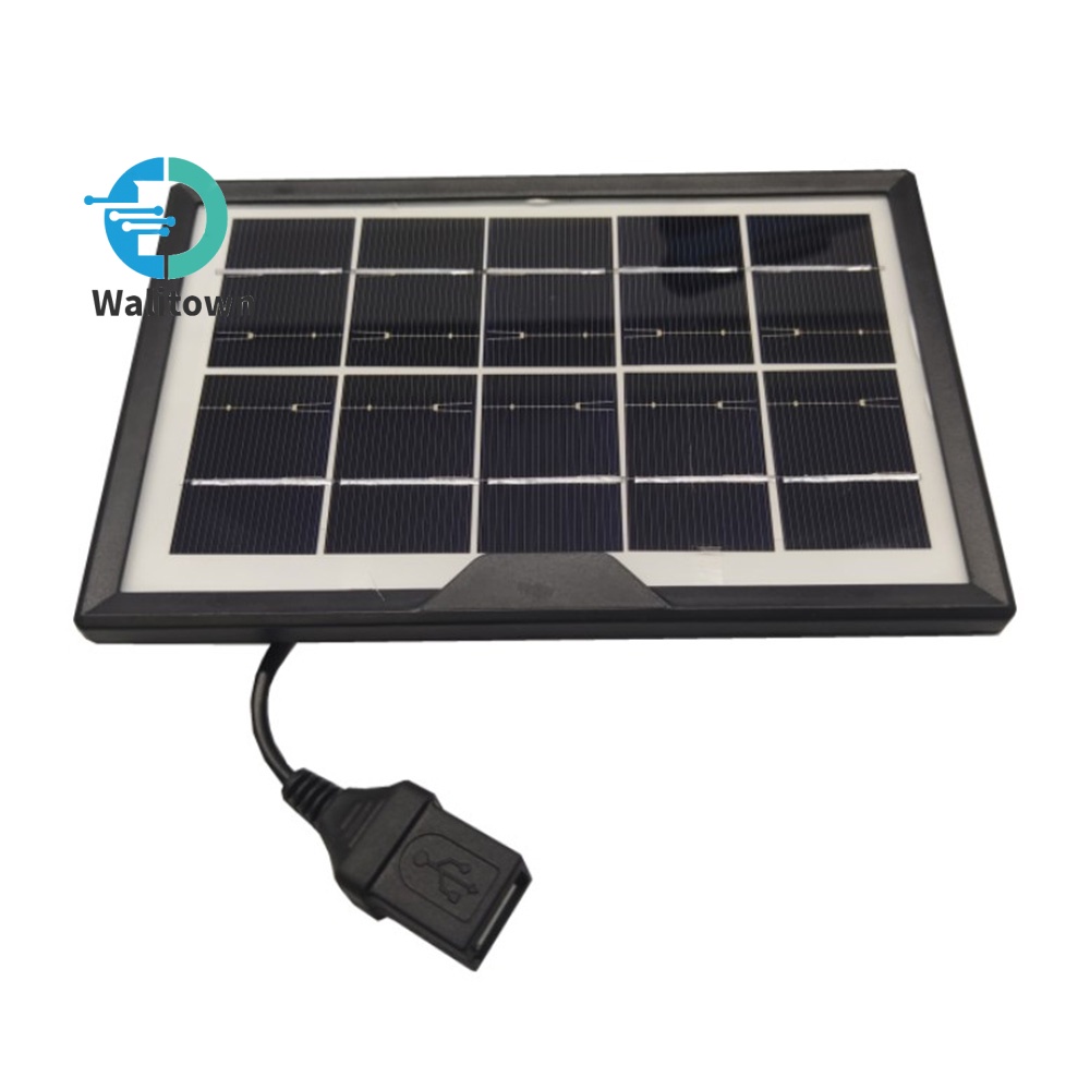 5V 1.8W 360mA Solar Panel with USB Female Head Solar Charging Board ...