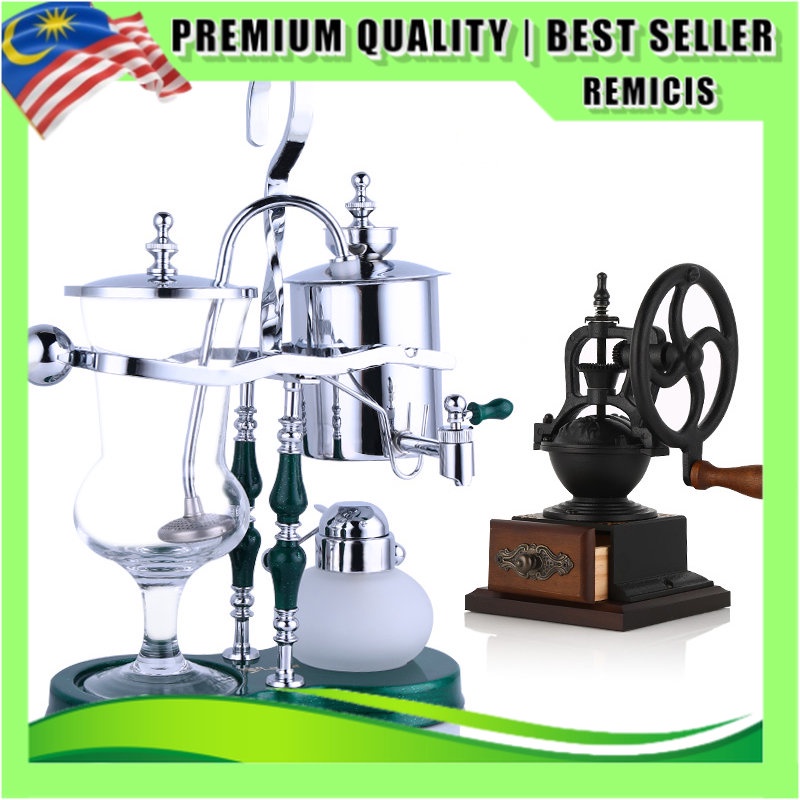 T Design gold/silver & black water drop Royal balancing siphon coffee ...