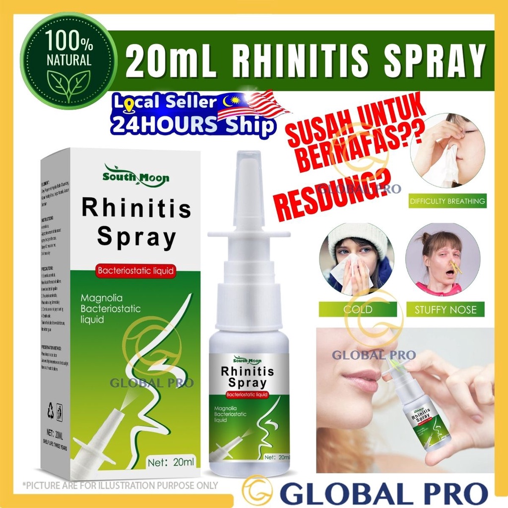 20mL Rhinitis Spray 鼻炎喷雾 Ubat Resdung Nasal Spray Sinus Hidung ...