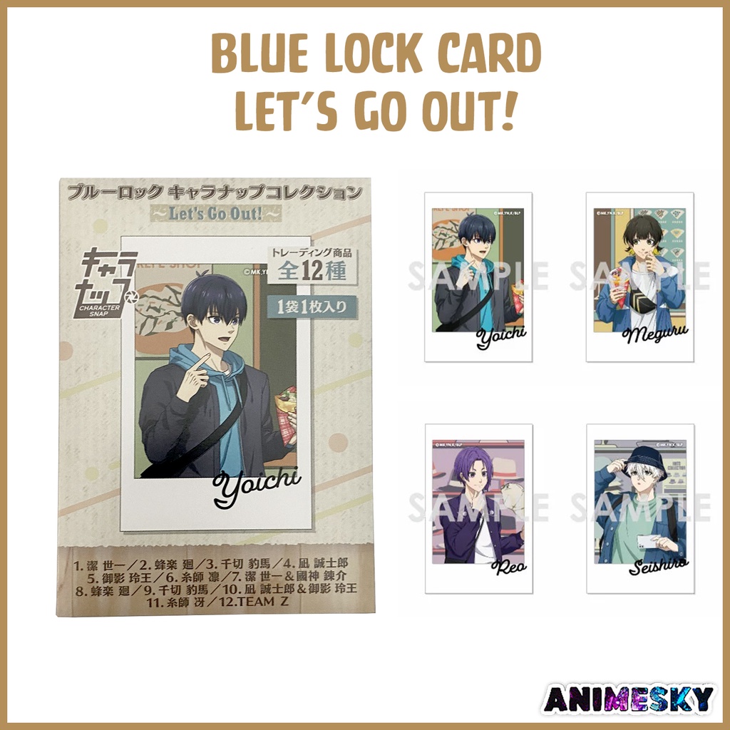 Blue Lock Charanap Let's Go Out Dignity Card Pack! Genuine - BLUE LOCK ...