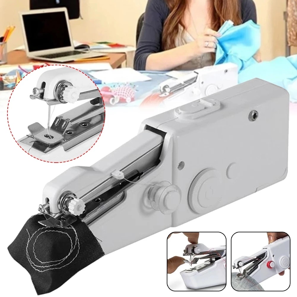 Mini Sewing Machine Portable Cordless Electric Hand Held Sewing Machine ...