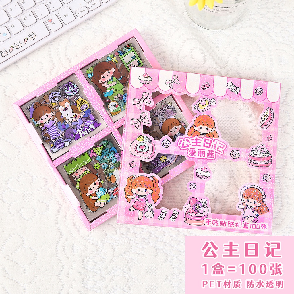 Ellie STICKER KOREA Contents 100 Pcs DECO STICKER DECO STICKER VIRAL ...
