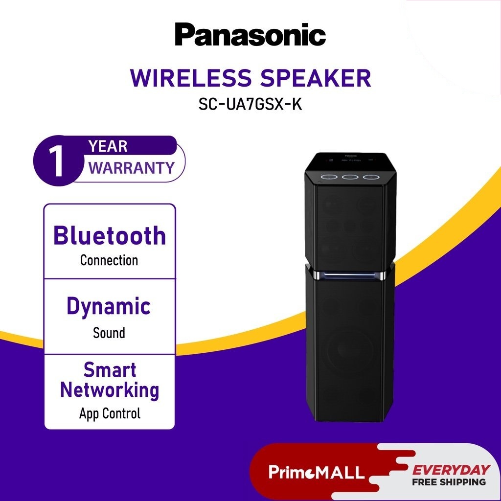 PANASONIC SC-UA7 Bluetooth Speaker Wireless 2.1 SC-UA7GSX-K USB Karaoke ...