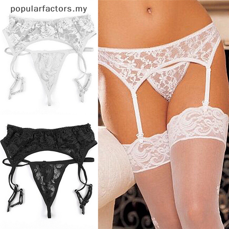 [popularfactors] Sexy Lady Lace Suspender Garter Belt Lingerie G String