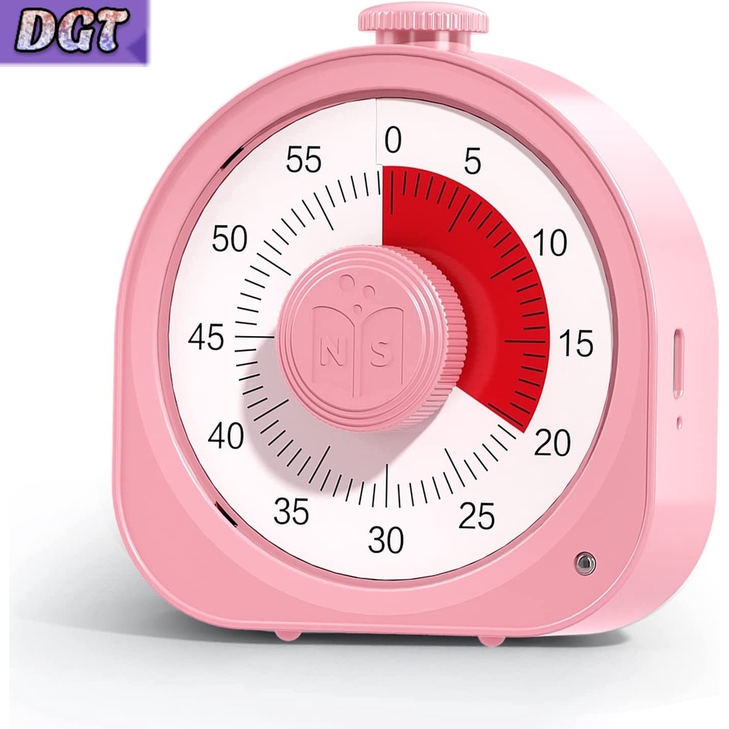 DGT 60 Minute Visual Timer Desk Countdown Time Clock for Kids and ...