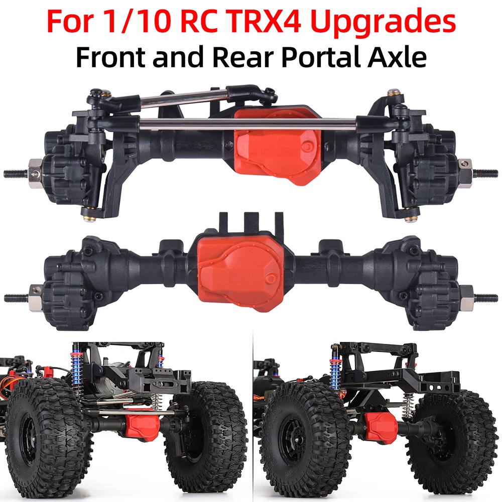 Front/Rear Axle AUSTARHOBBY Upgrade RC Part Metal Front and Rear Portal ...