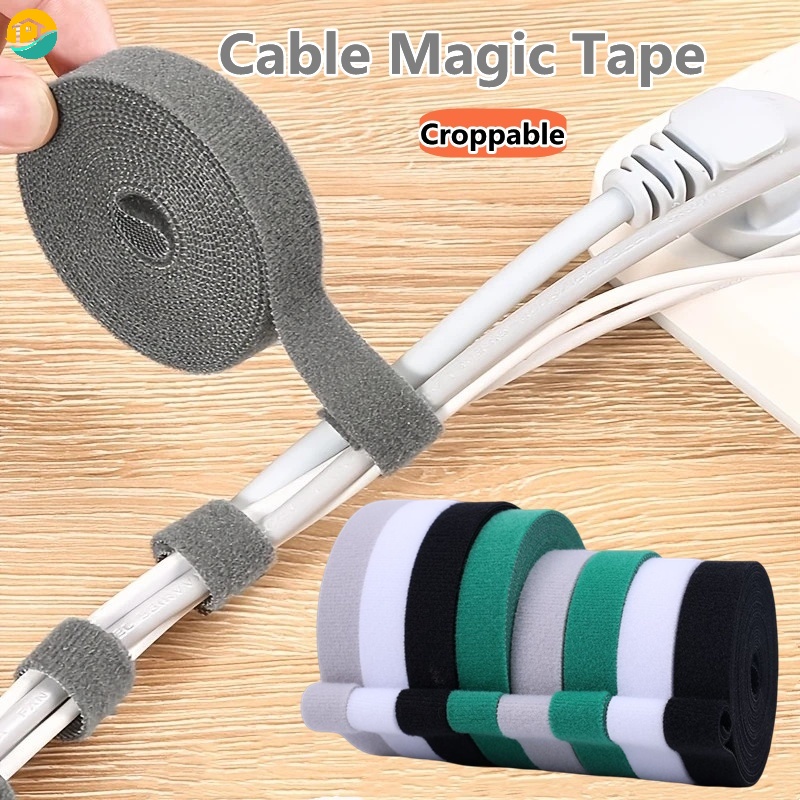 3/5M Nylon Data Cable Ties Magic Tape Multifunction Wires Organizer ...