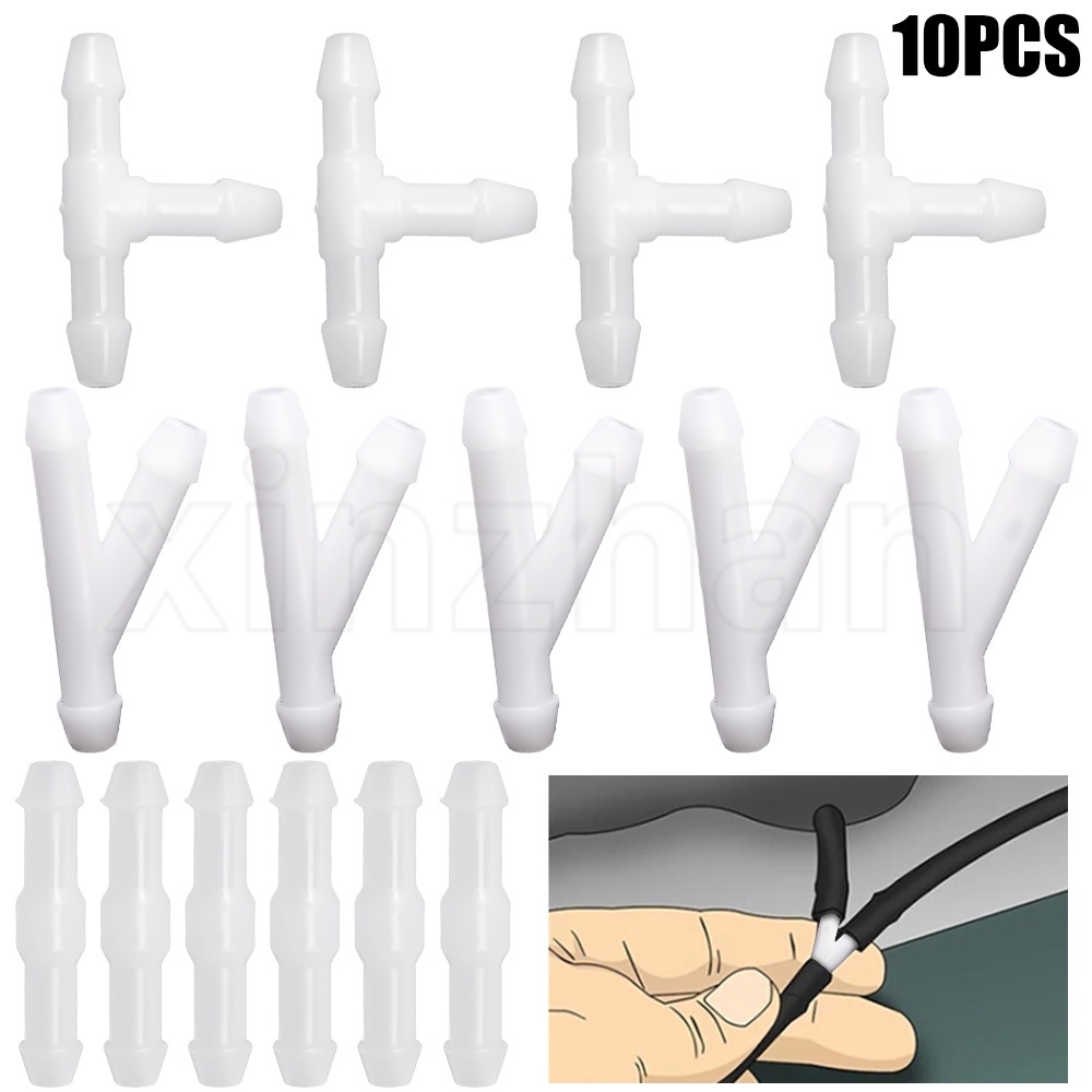 10pcs Car Front Windshield Wiper Washer Jet / Hood Nozzle Sprayer Hose ...