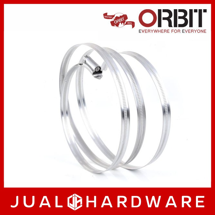 ORBIT Multi Band Hose Clips W3 Set 430SS (10 pcs) | Shopee Malaysia