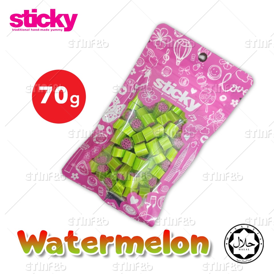 STICKY CANDY GULA-GULA VIRAL STOK SEDIA Thank You Happy Birthday Gift I ...