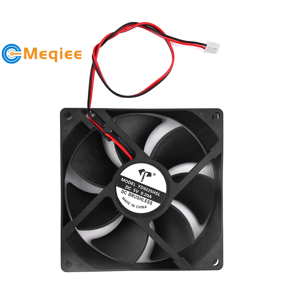 DC9225 5V/12V/24V 92mm x 25mm 2Pin High Performance Cooling Fan Dual Ball Bearing DC Brushless ...