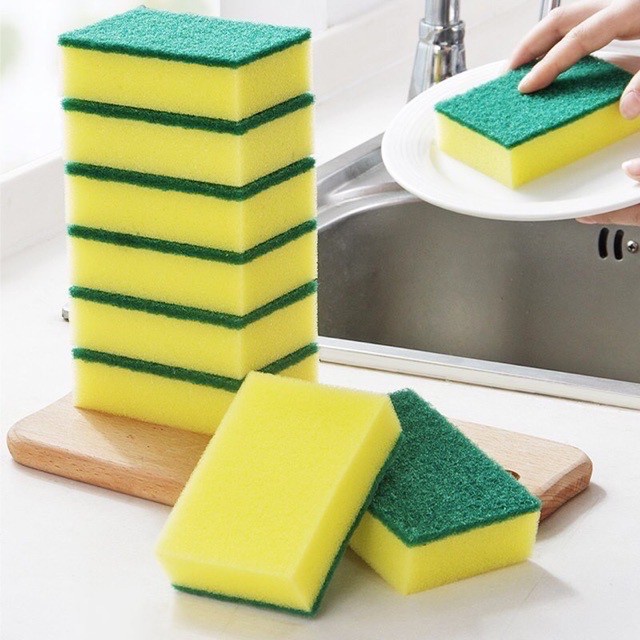 Dishwashing Sponge Block, Kitchen Cleaning Sponge Block, Can Be Used on ...