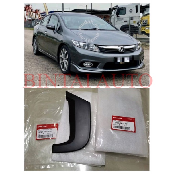 * TRO CIVIC FB 2012-2015 REAR DOOR DELTA COVER/ BELAKANG PILLAR GARNISH ...