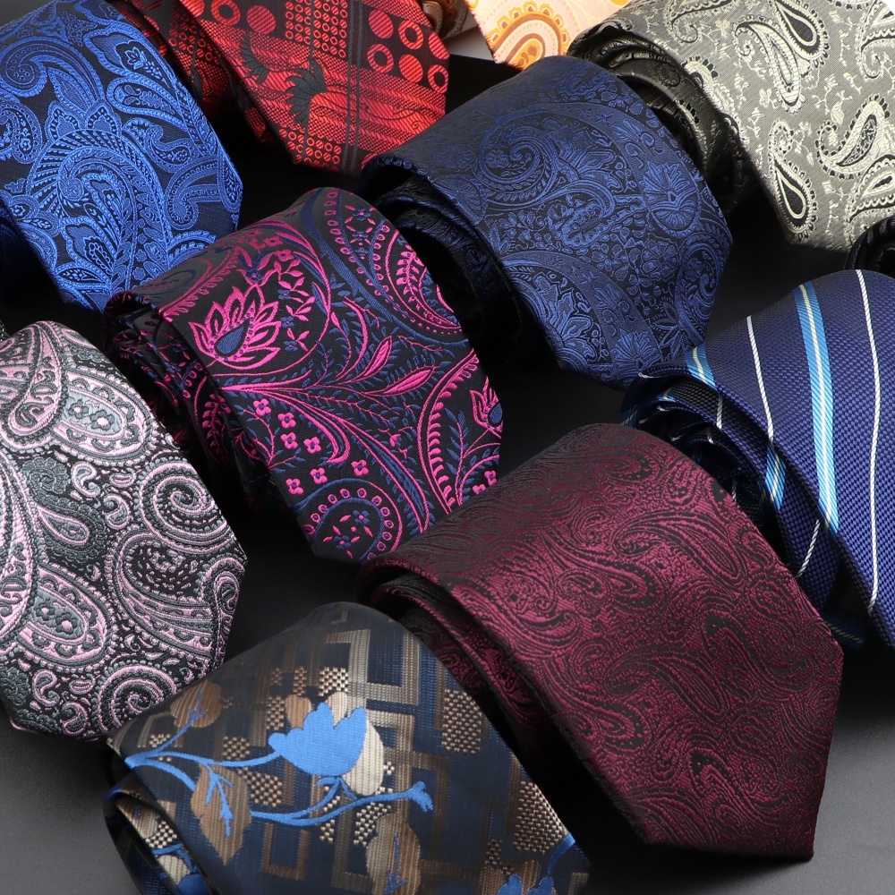 ZONFAZ Vintage Classic Silk Neckties for Men Striped Paisley Floral ...