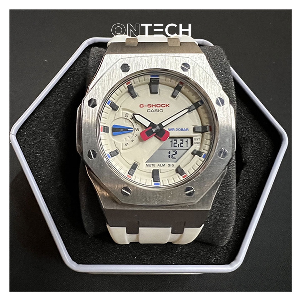 Casio G-Shock Mini "CasiOak Custom" Analog Digital GMA-S2100WT-1A ...