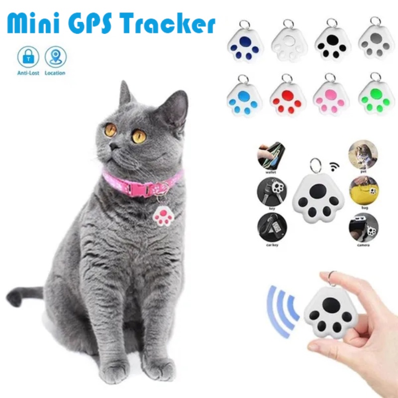 Smart Bluetooth Mini GPS Tracker Cat Dog Anti-Lost Tag Locator Pets ...