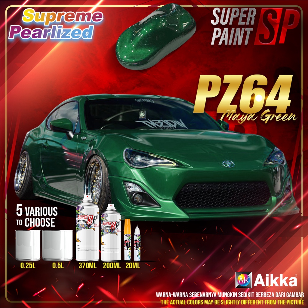 AIKKA PZ64 Maya Green | Supreme Pearl Series | Automotive 2K Car Paint ...