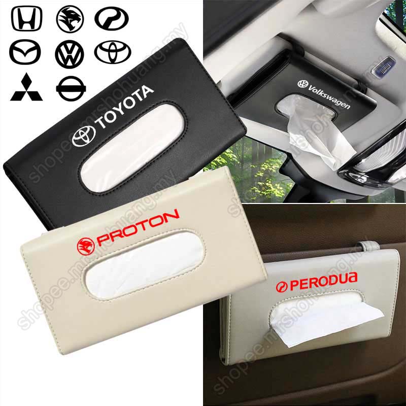 Car Tissue Box Sun Visor Tissue Paper Holder Clip For Toyota Proton ...