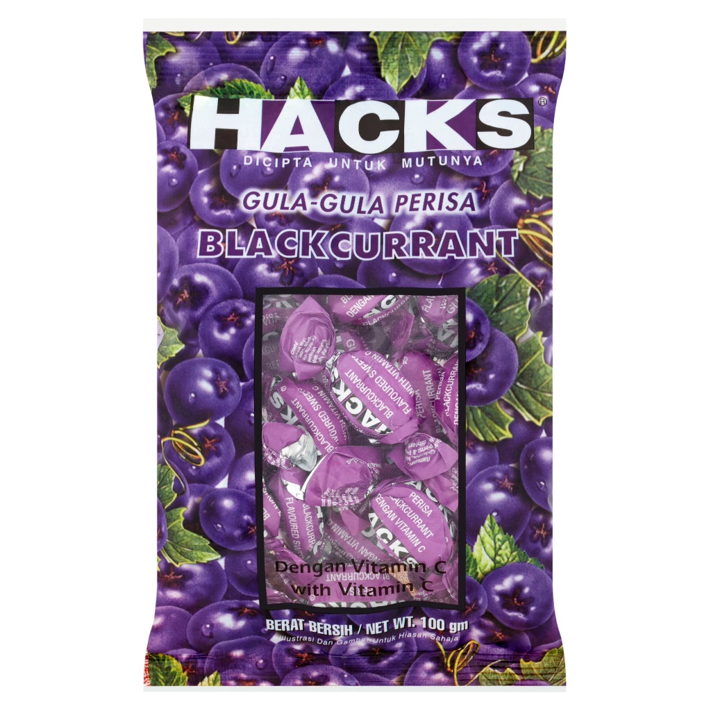 Hacks Flavored Sweets (100g) - 5 Flavours | Shopee Malaysia