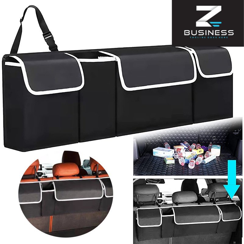 ZS Car Trunk Collapsible Cargo Storage Organizer / Automotive Multi ...