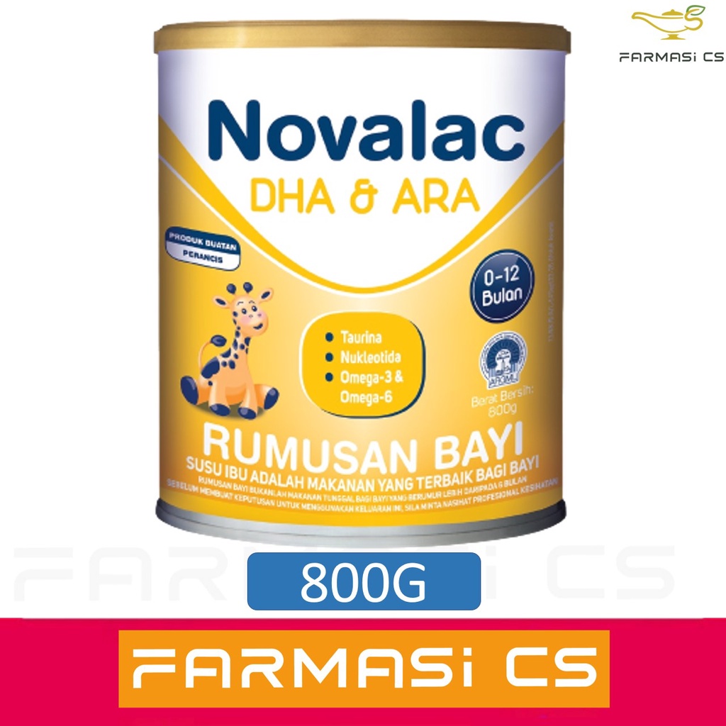 Novalac DHA & ARA Infant Formula (0-12 bulan) 800g EXP: 01/2026 ...