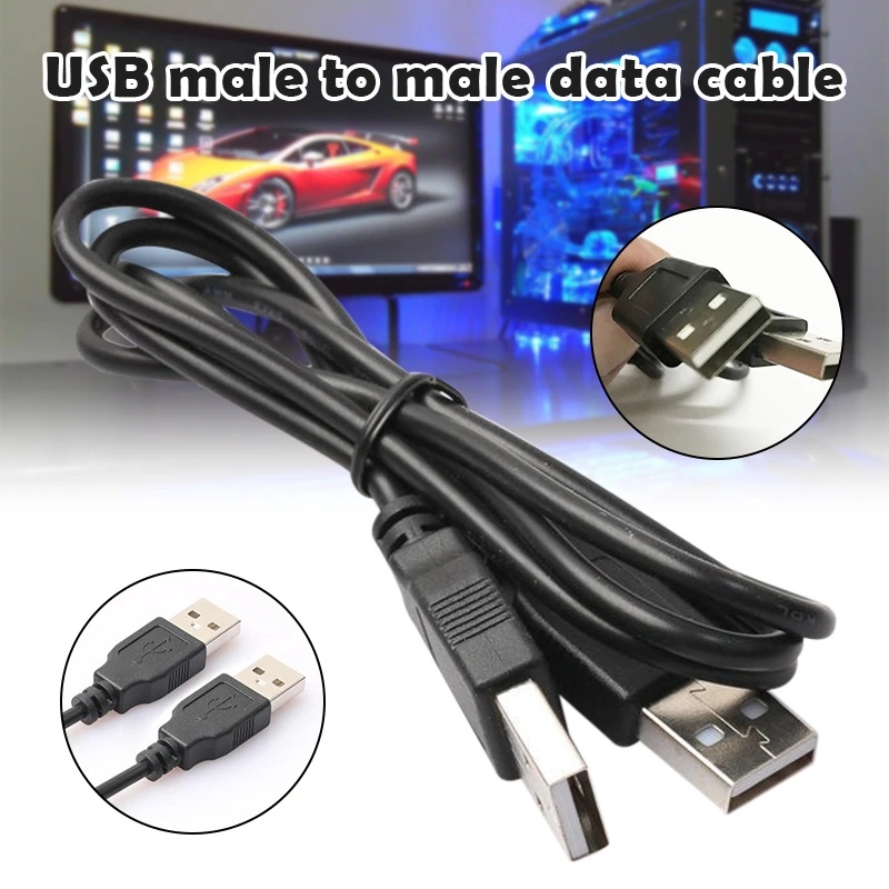 PVC Material Double USB Cable for Camera Radiator Hard Disk Laptop Cord ...