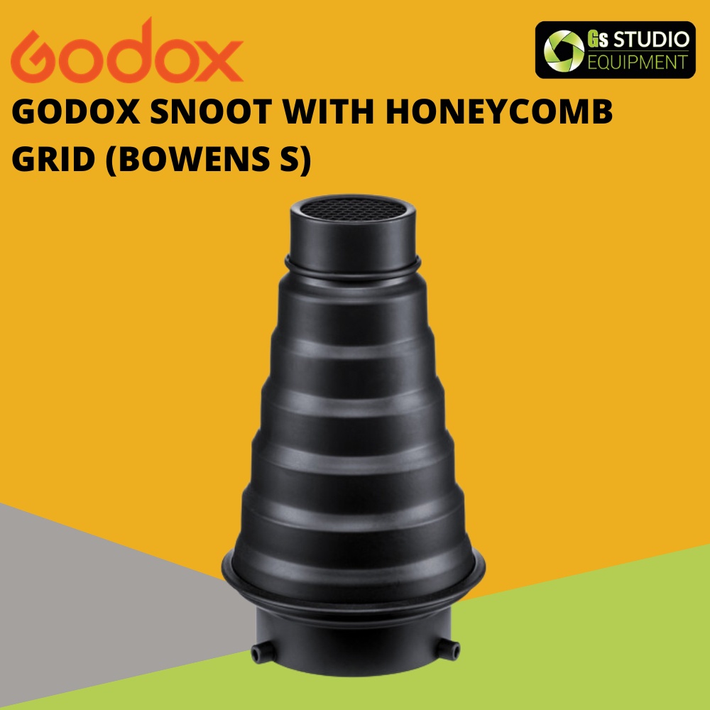 Godox Snoot with Honeycomb Grid (Bowens S) | Shopee Malaysia
