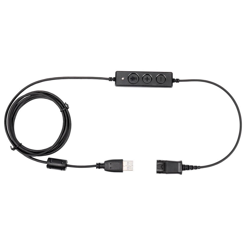 QD to USB Adapter Headset Quick Disconnect to USB Cable with Volume and ...