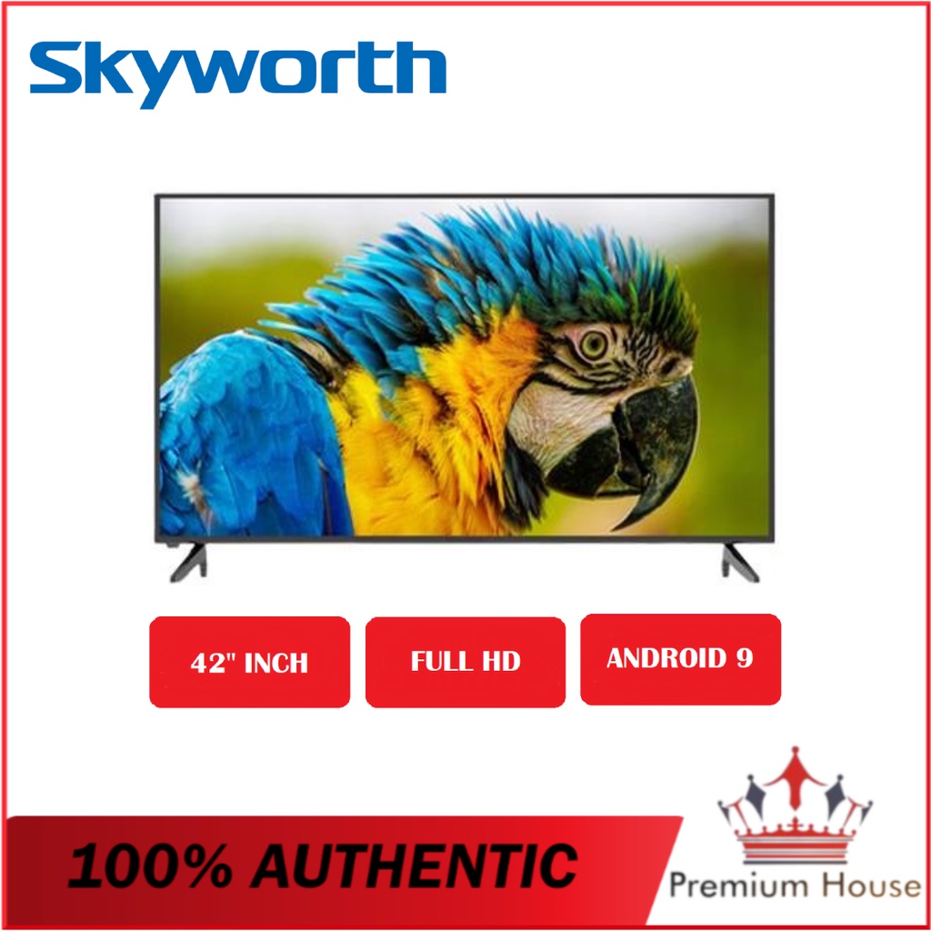 Skyworth 42 Inch 2K Android TV Smart 42STC6200 Full HD DVB-T2 Netflix ...