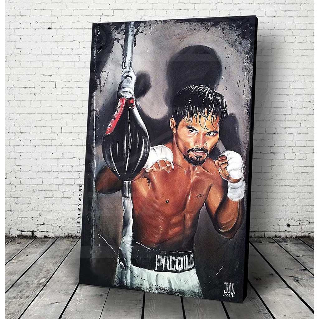 Jeremy WORSTManny Pac man Pacquiao Mural Art Poster or Canvas Boxing ...