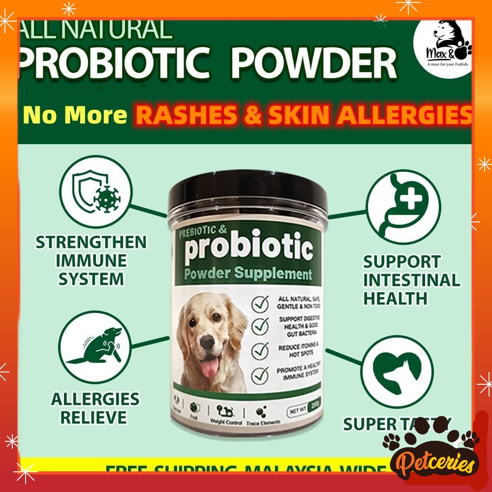 Max & Paw Probiotic Prebiotics & Probiotic Pet Supplement Probiotic Max ...