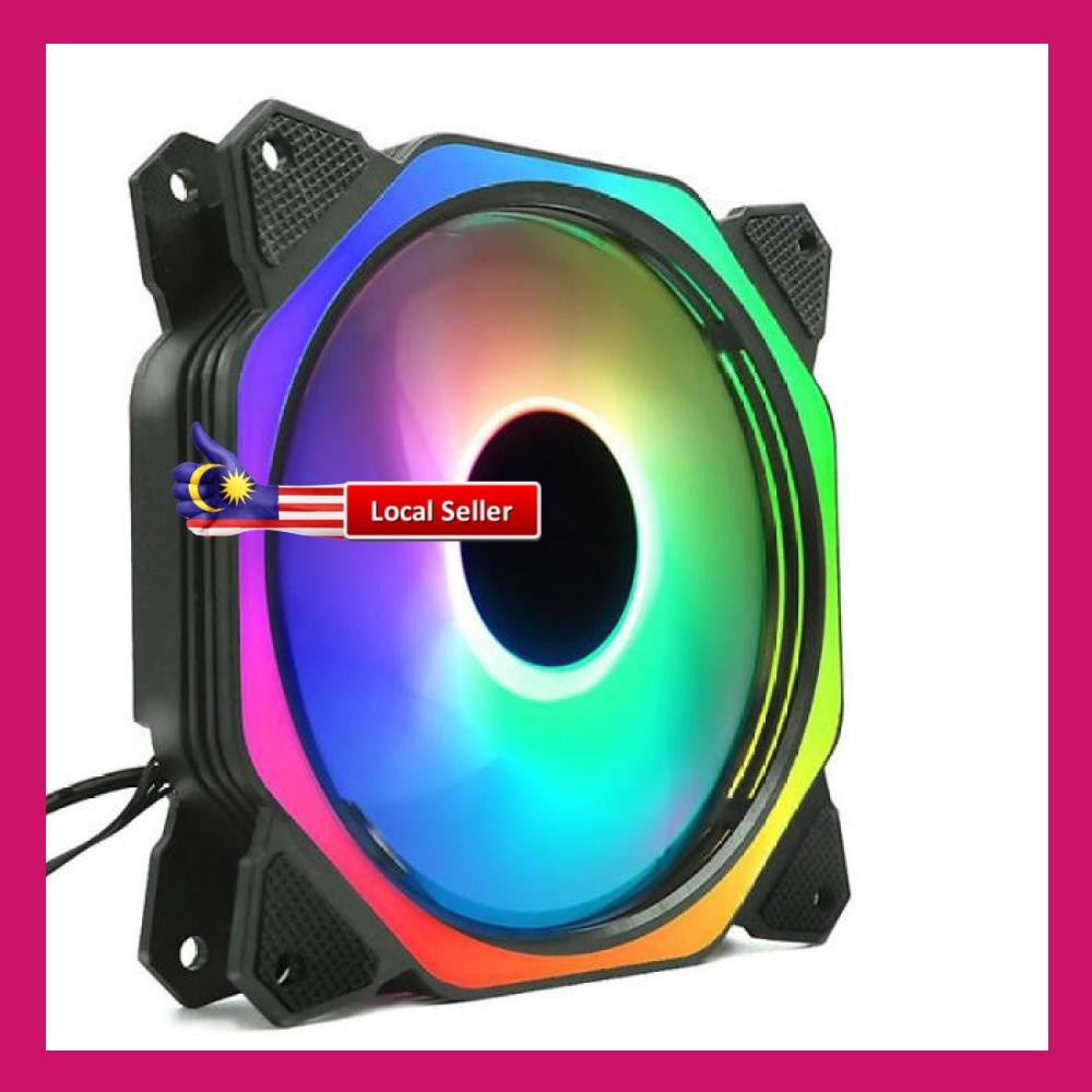 RGB LED Cooling Fan 120 mm 12 Color for Desktop PC Cooling System ...