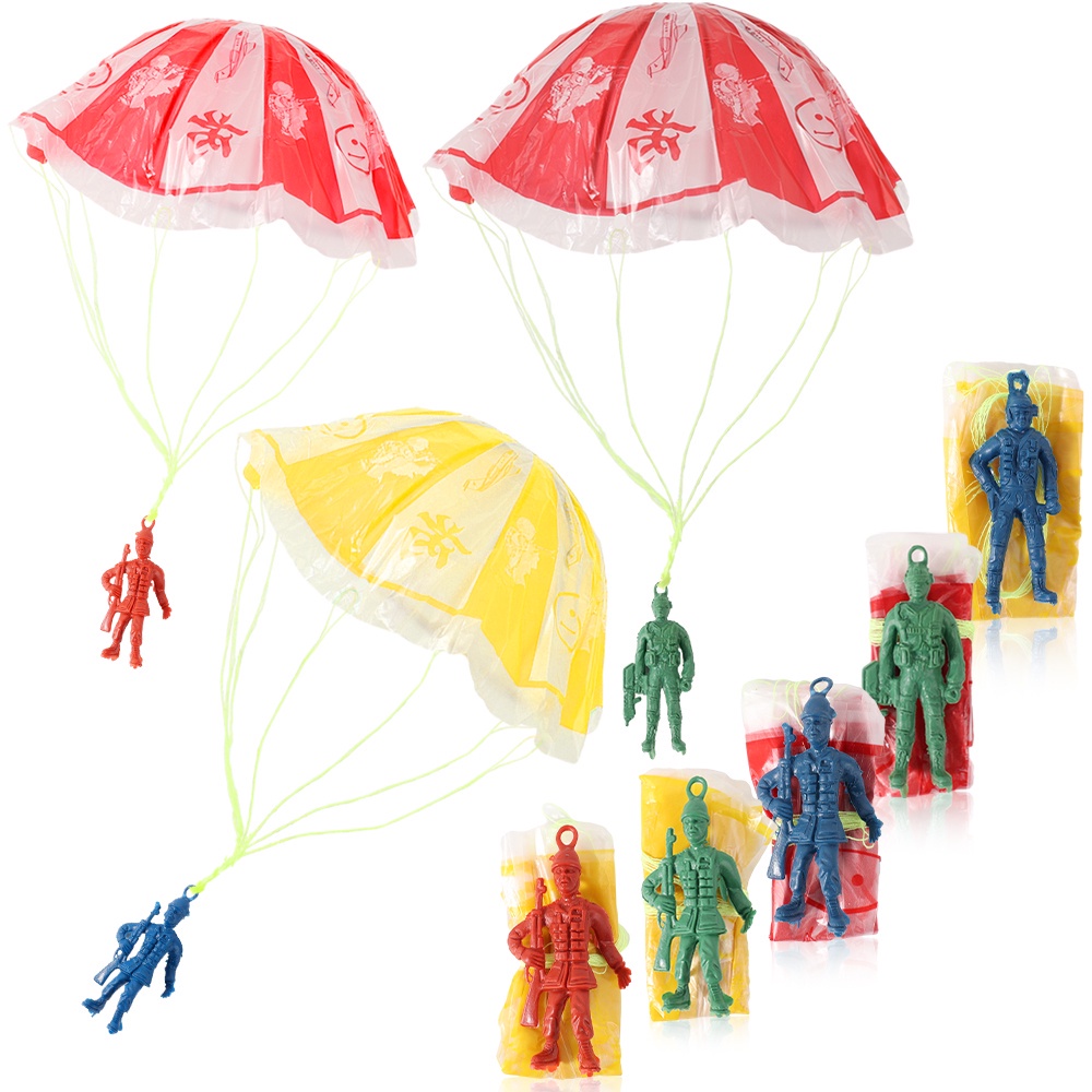 Parachuting Soldier Simulated Flying Toy / Fun Outdoor Entertain Game ...