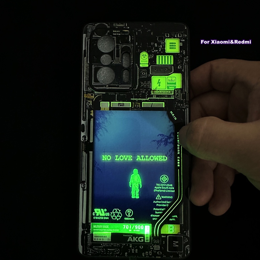DIY CUSTOMIZE Led Case For Xiaomi Mi 12T 11T 13T Redmi Note 12 11 10 ...