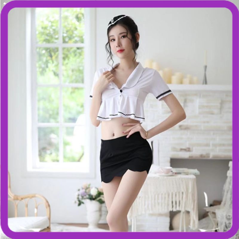 Five Fashion Shop Secretary or Flight Attendant Uniform Costume Cosplay ...