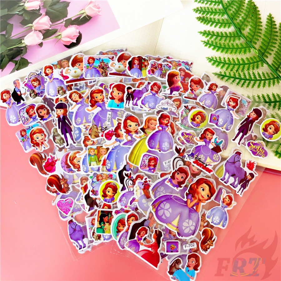 12Sheets/set Sofia the First Series 01 DIY Rewards Sticker Cartoon 3D ...