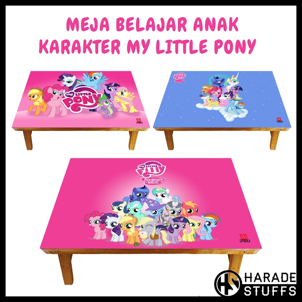 My LITTLE PONY Character Children's Folding Study Table | Shopee Malaysia