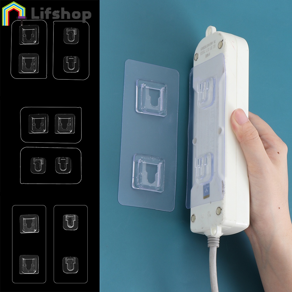 Transparent Storage Cable Organizer/ Wall Mounted Support Paste Hook ...